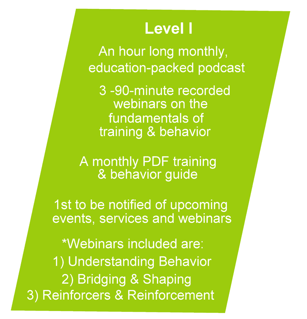 ABC level 1 - The Animal Behavior Center